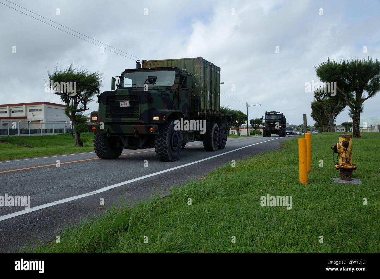 A U.S. Marine Corps Medium Tactical Vehicle Replacement with 3d Marine ...