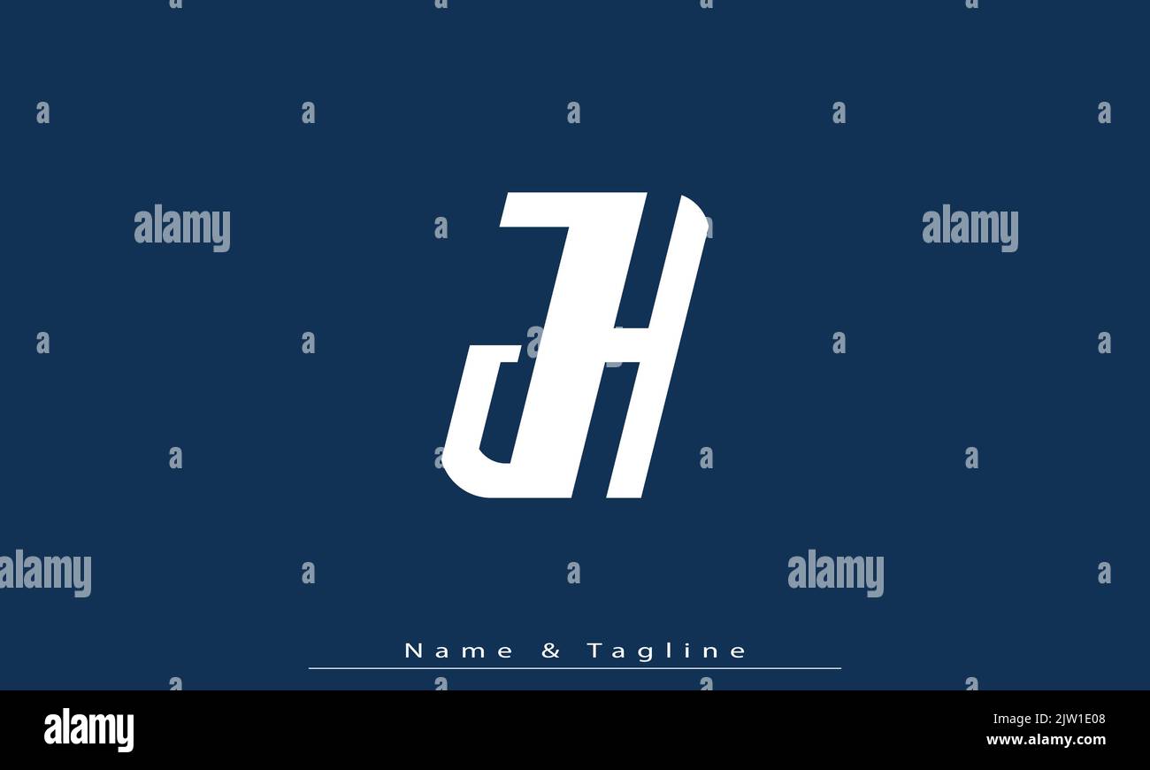 Alphabet letters Initials Monogram logo JH , HJ Stock Vector Image ...