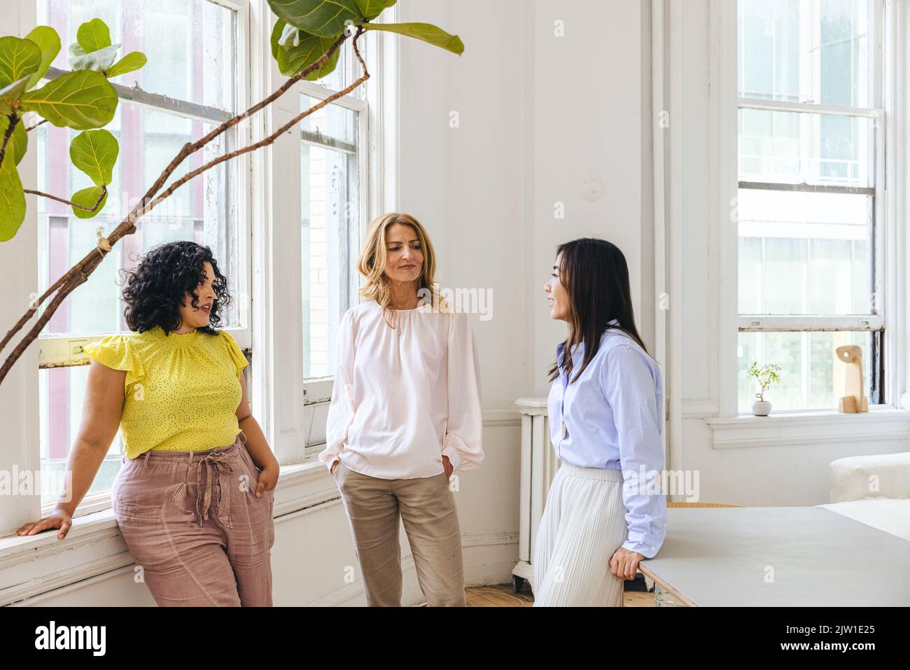 Multiracial female entrepreneurs planning strategy hi-res stock ...