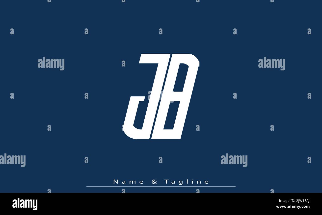 Alphabet letters Initials Monogram logo JB , BJ Stock Vector Image ...