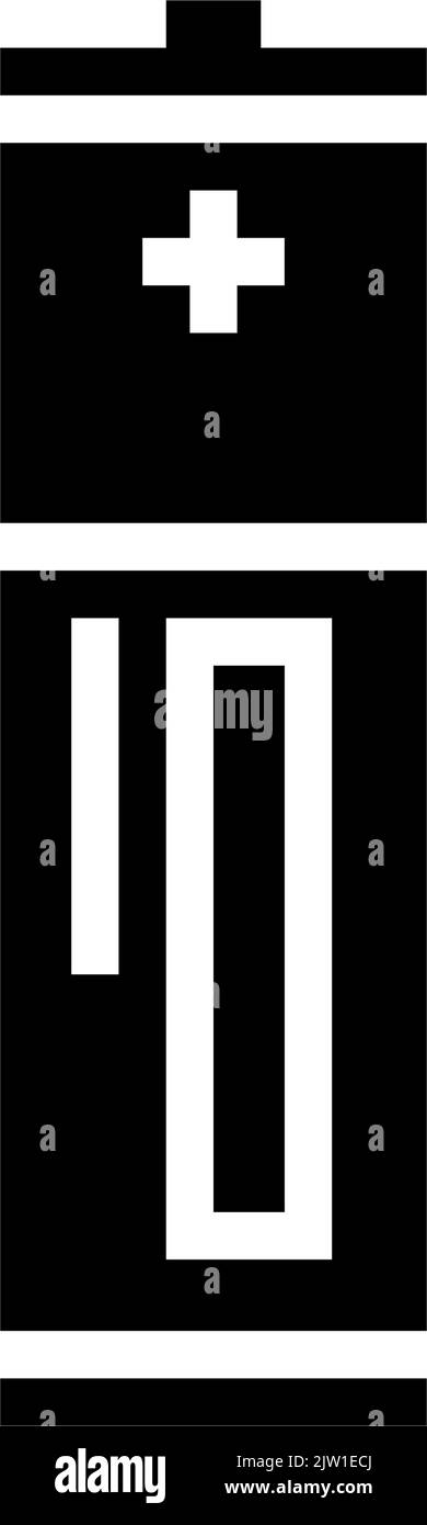 aaa battery power energy glyph icon vector illustration Stock Vector ...