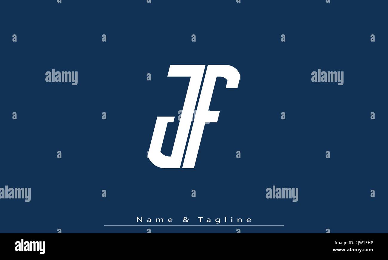 Alphabet letters Initials Monogram logo JF , FJ Stock Vector Image ...