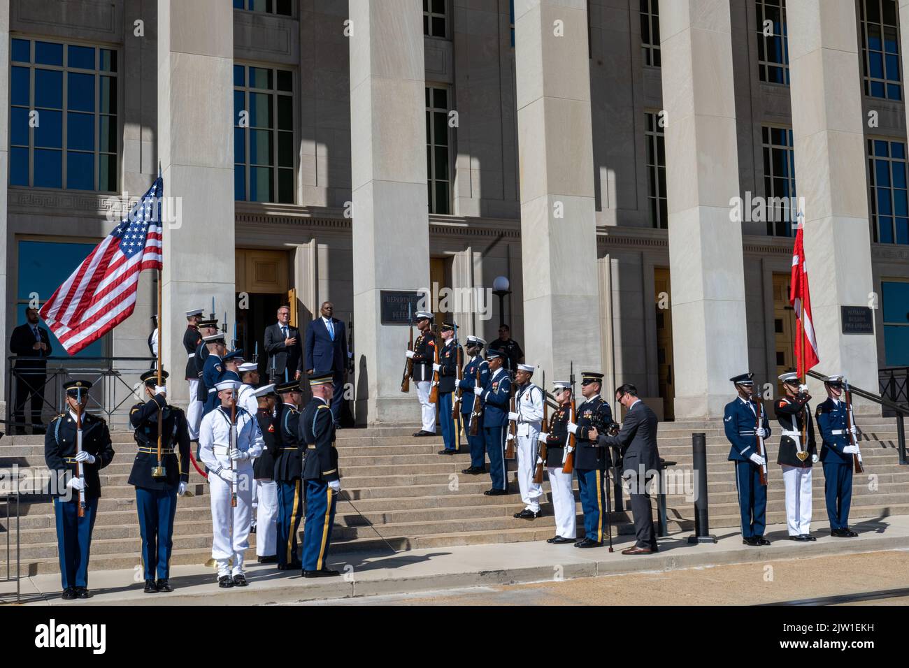 Secretary of Defense Lloyd J. Austin III hosts Danish Defense Minister ...