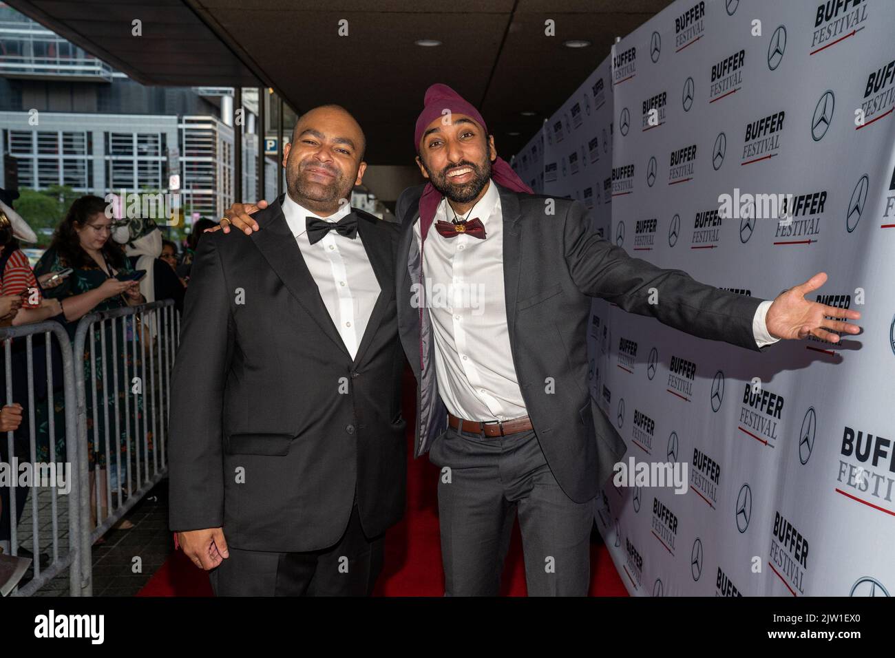 Dan Martin and Deepraj Singh at 2022 Buffer Festival red carpet Stock ...