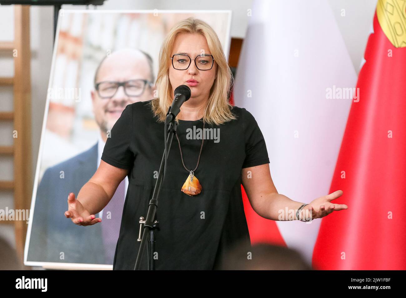 MEP Magdalena Adamowicz speaks during the opening gala of the new ...
