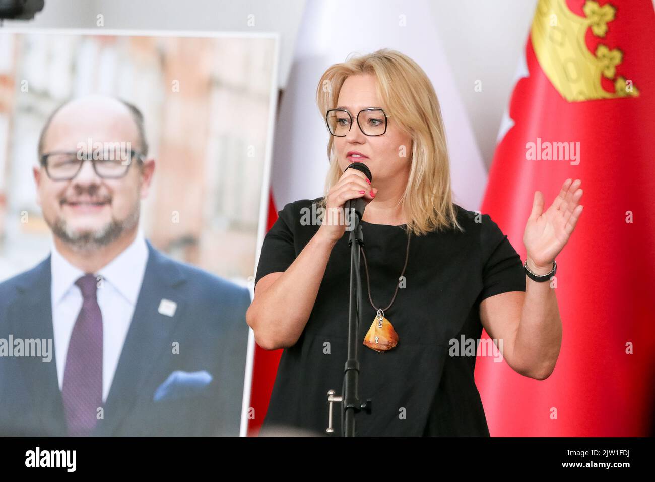 MEP Magdalena Adamowicz speaks during the opening gala of the new ...