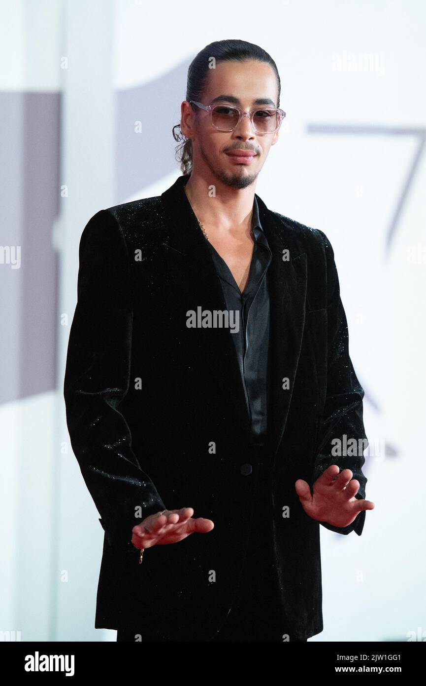 Venice, Italy. 02nd Sep, 2022. Sami Slimane attending the Athena ...
