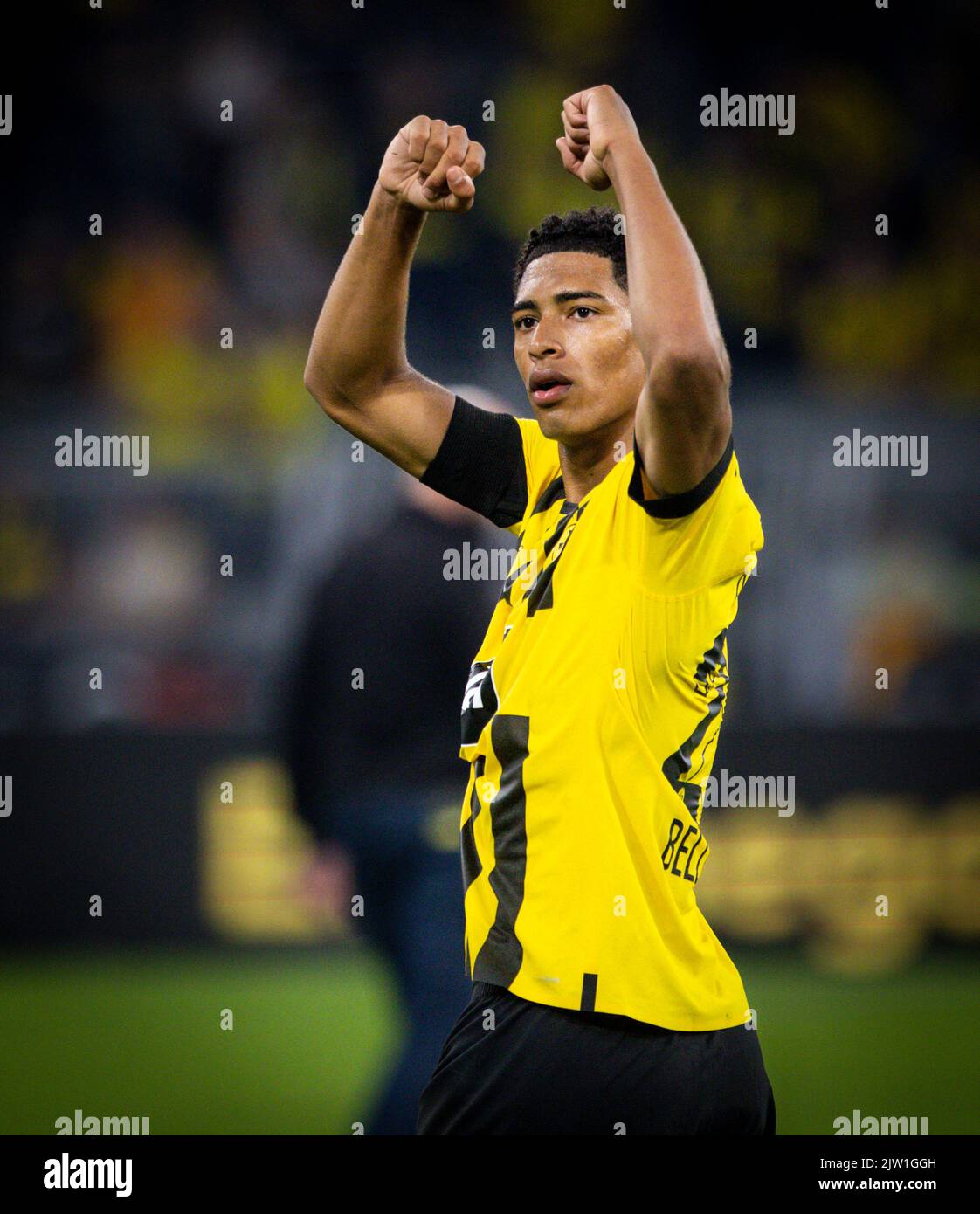 Schlussjubel: Jude Bellingham (BVB) Borussia Dortmund - TSG 1899 ...