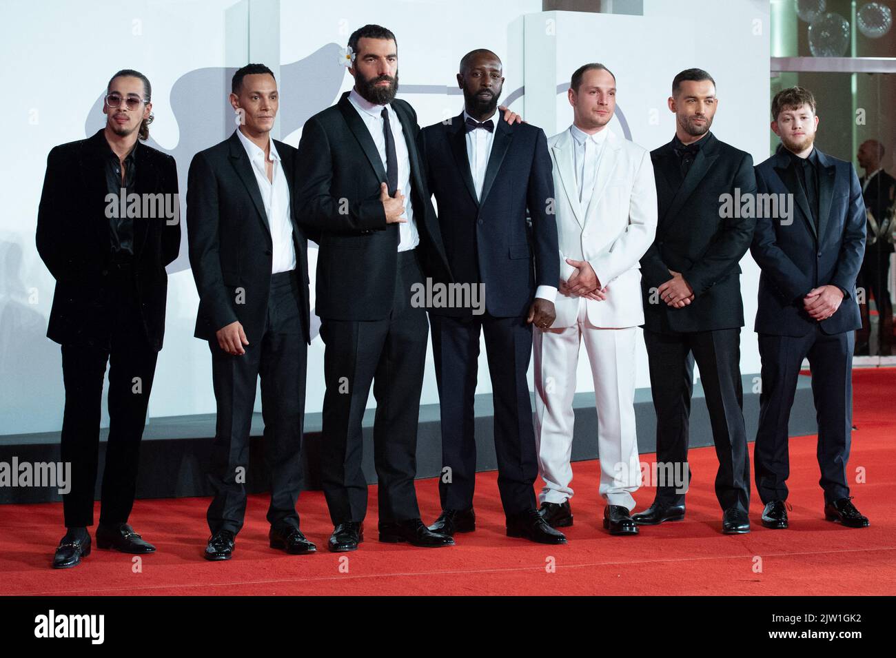 Venice, Italy. 02nd Sep, 2022. Romain Gavras, Sami Slimane, Ouassini ...