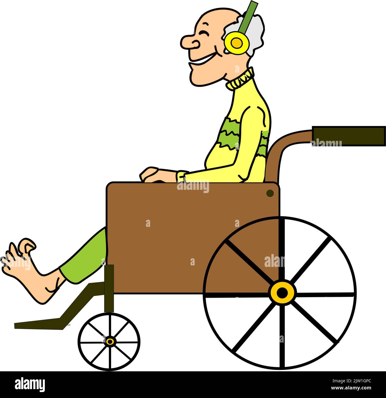 Happy old aged man Cut Out Stock Images & Pictures - Alamy