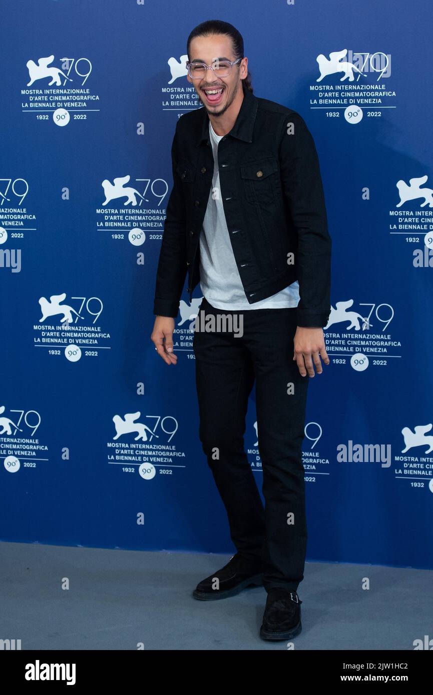 Venice, Italy. 02nd Sep, 2022. Sami Slimane attending the Athena ...