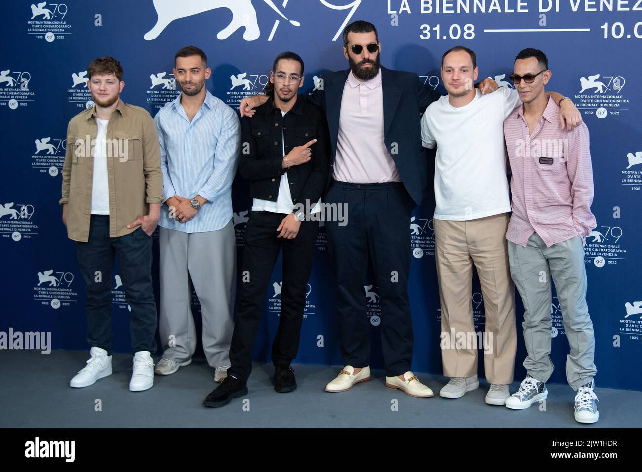 Venice, Italy. 02nd Sep, 2022. Anthony Bajon, Dali Benssalah, Sami ...