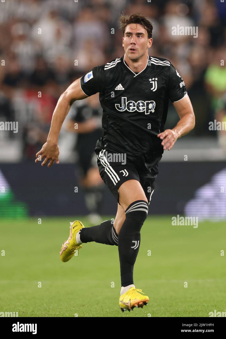 Turin, Italy, 31st August 2022. Dusan Vlahovic of Juventus during the ... Turin, Italy, 31st August 2022. Dusan Vlahovic of Juventus during the ...