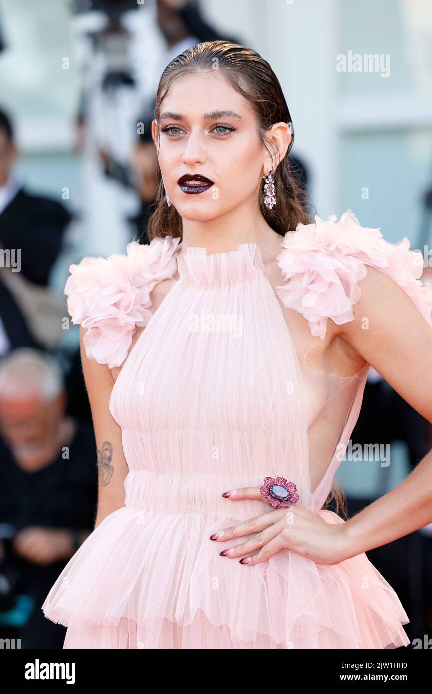 Gaia Gozzi attends the premiere of 'Bones and All' during the 79th ...