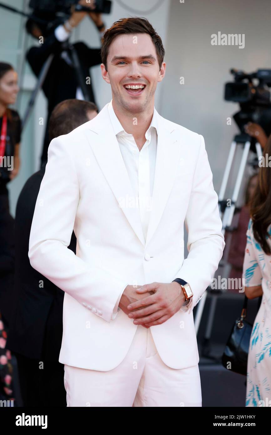 Nicholas Hoult attends the premiere of 'Bones and All' during the 79th ...