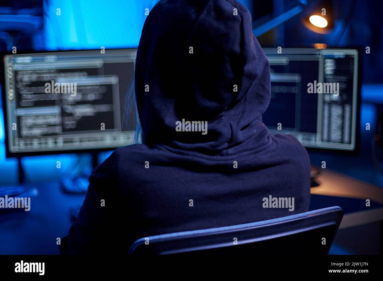 hacker using computer virus for cyber attack Stock Photo - Alamy