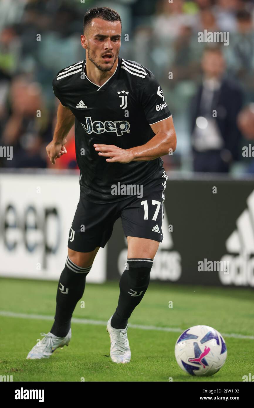 Turin, Italy, 31st August 2022. Filip Kostic of Juventus during the ... Turin, Italy, 31st August 2022. Filip Kostic of Juventus during the ...