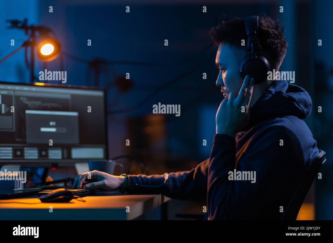 hacker using computer virus for cyber attack Stock Photo - Alamy