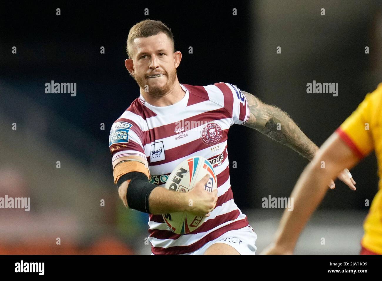 Cade Cust #6 of Wigan Warriors during the Betfred Super League match ...