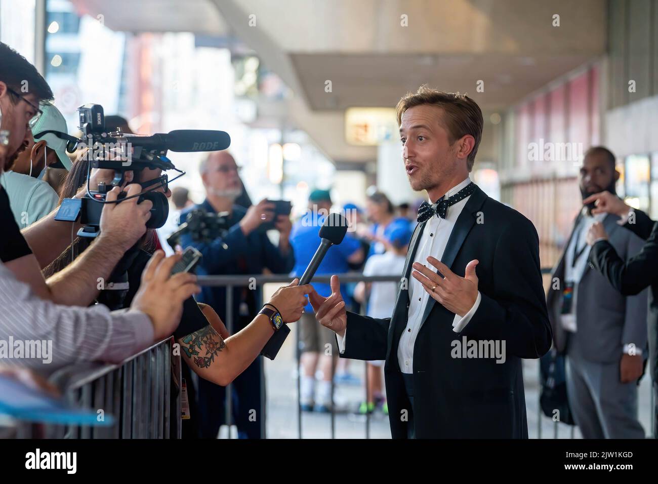Evan Gregory at the 2022 Buffer Festival red carpet. Buffer Festival is ...