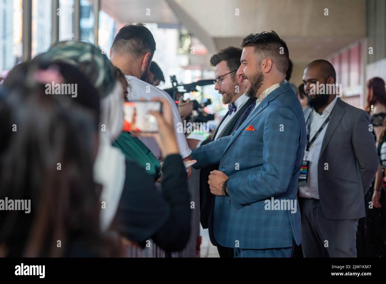 Ryan George at the 2022 Buffer Festival red carpet. Buffer Festival is ...