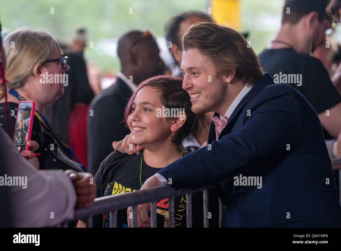 Toronto, Canada. 28th Aug, 2022. Devon St. Arnaud with fans at the 2022 ...