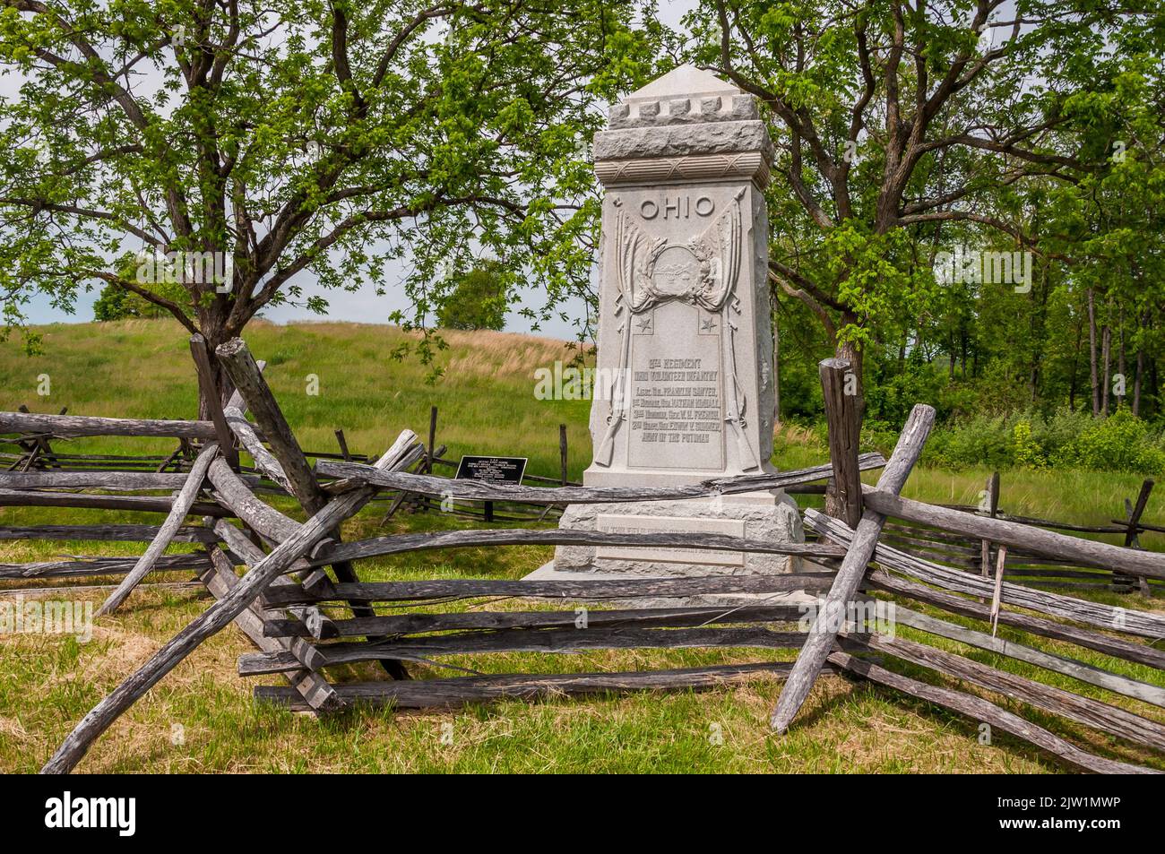 8th ohio infantry monument hi-res stock photography and images - Alamy