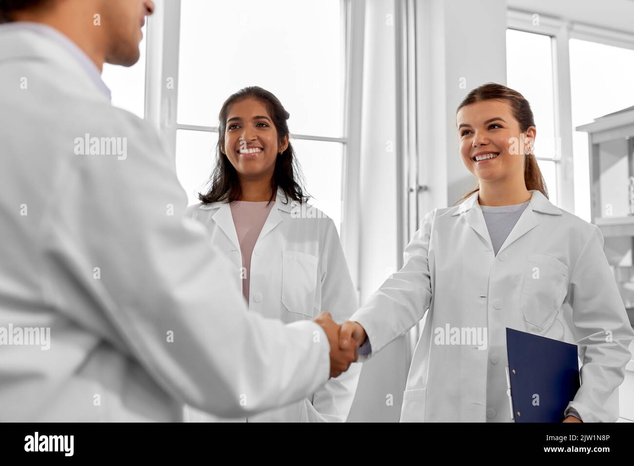 Meeting team medical scientists in hi-res stock photography and images ...