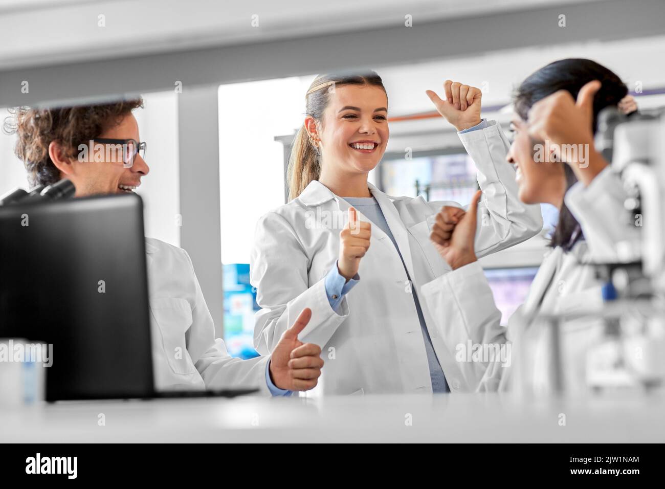 international group of scientists in laboratory Stock Photo - Alamy