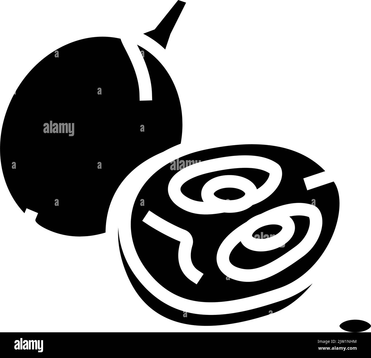 Grape seed illustration Black and White Stock Photos & Images - Alamy