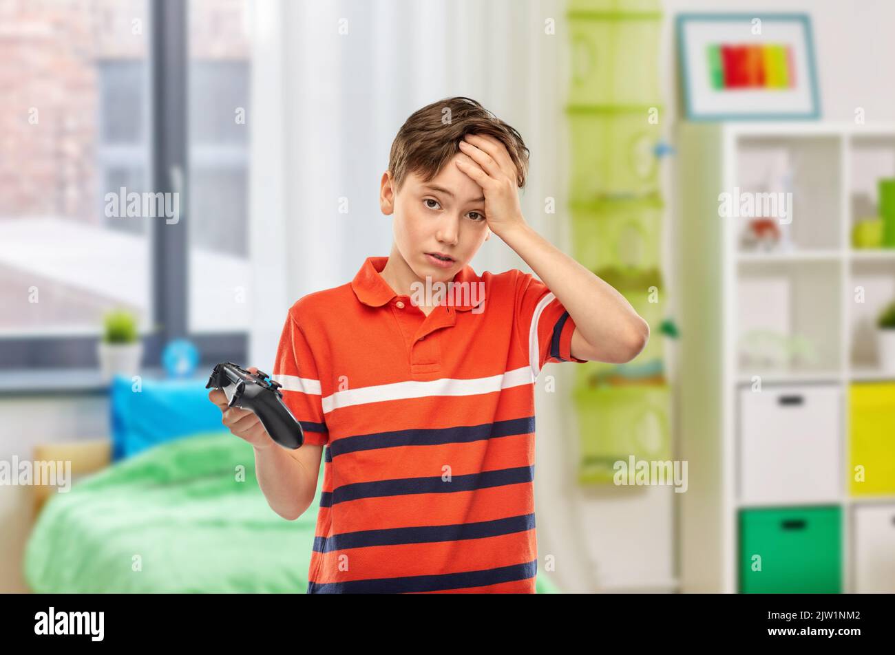 Sad child playing hi-res stock photography and images - Alamy