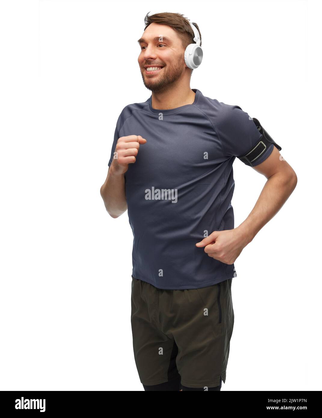 Athlete running headphones hi-res stock photography and images - Alamy