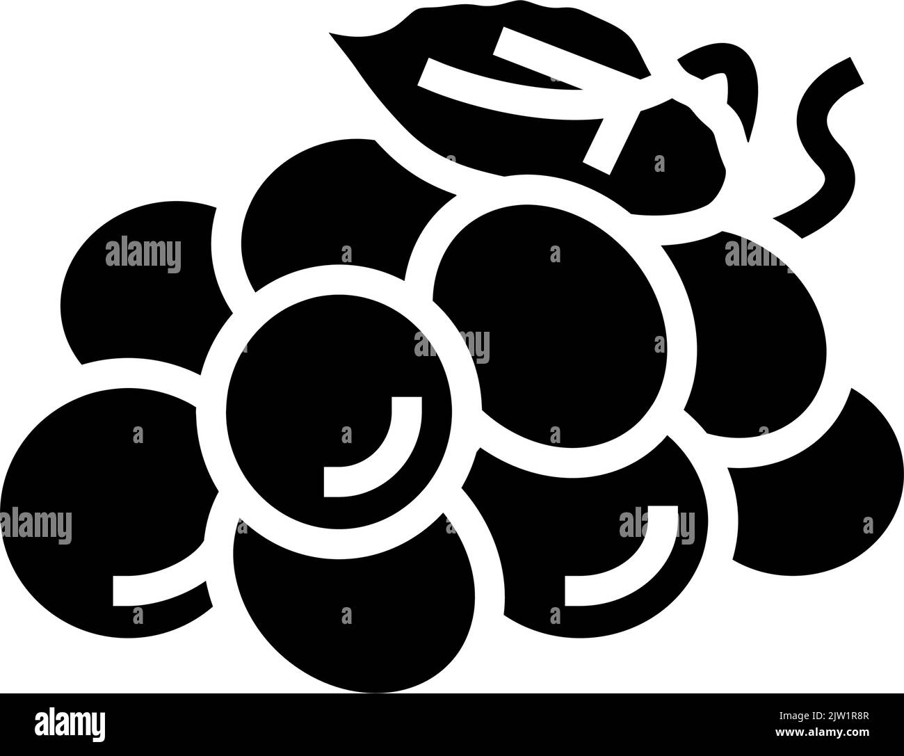 green grape wine glyph icon vector illustration Stock Vector Image & Art - Alamy