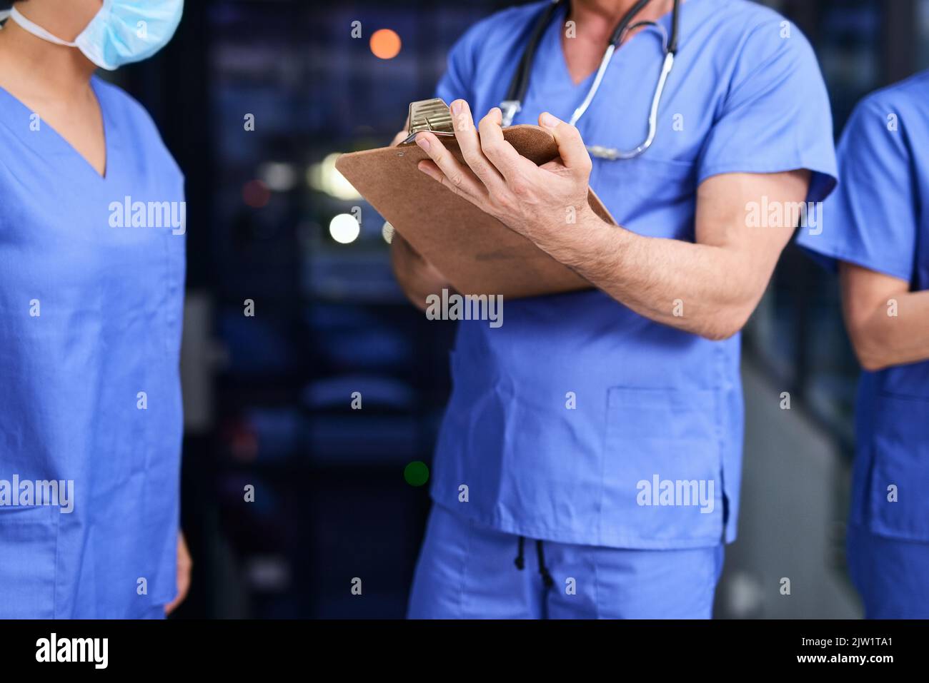 Keeping track of their patients progress. a medical practitioner ...