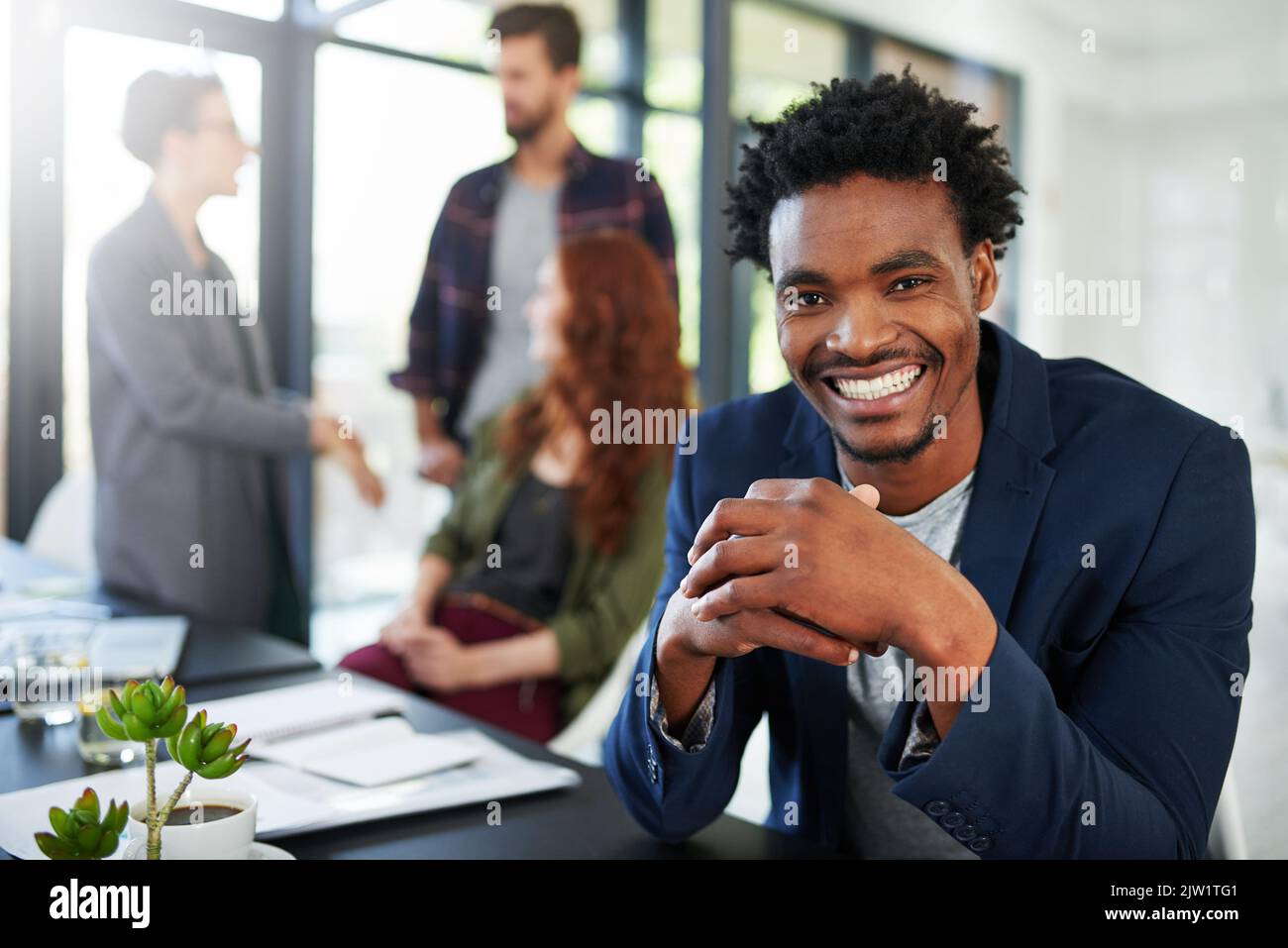 My team and I are up for any challenge. Portrait of a young creative ...