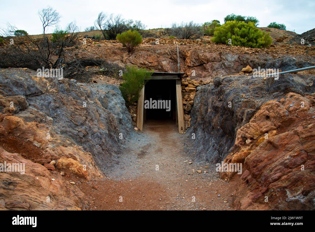 Old Underground Mine Tunnel Entrance Stock Photo - Alamy