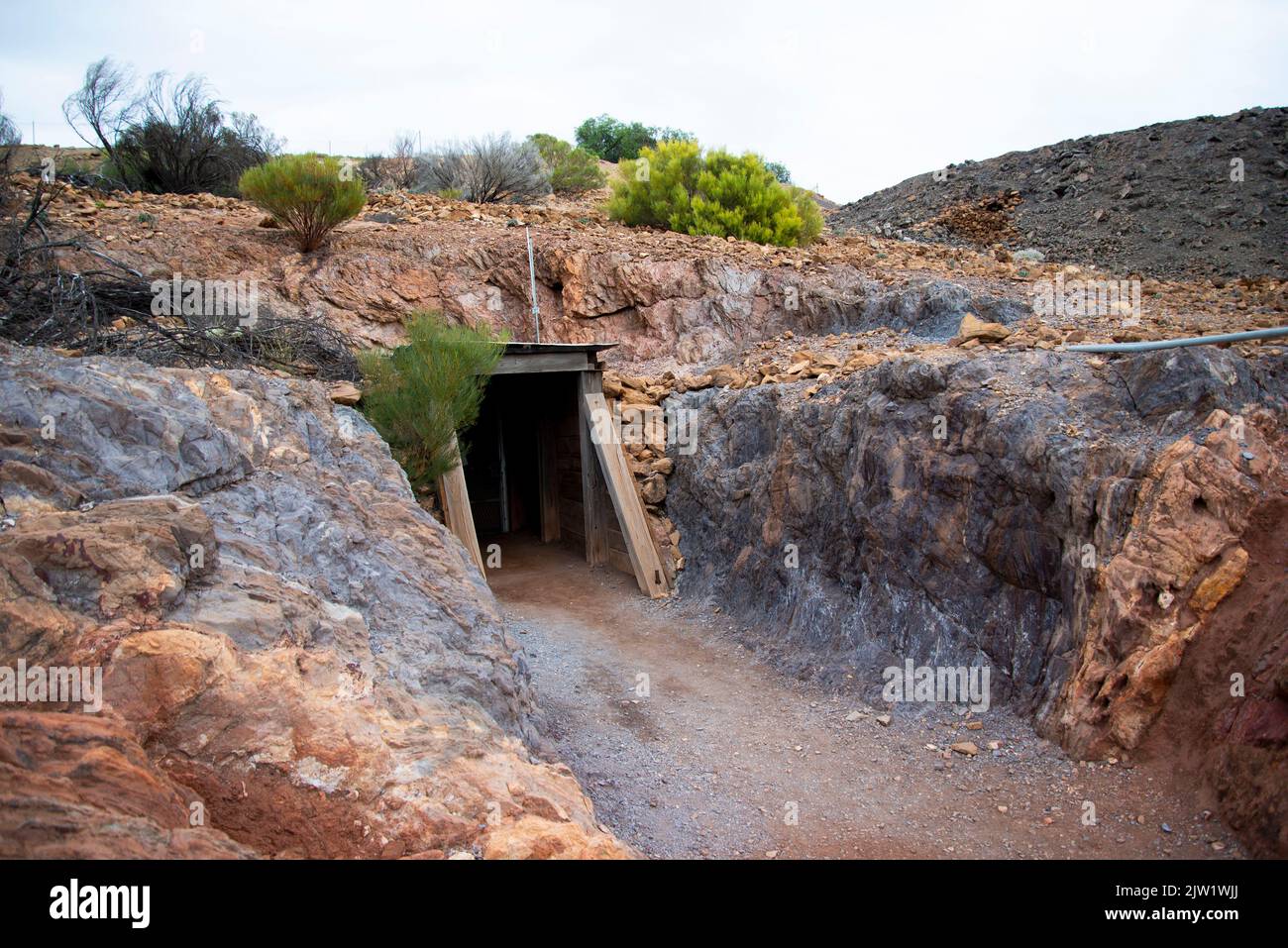 Old Underground Mine Tunnel Entrance Stock Photo - Alamy