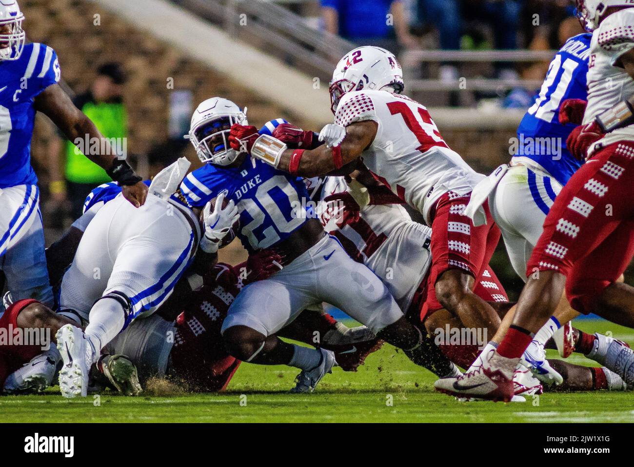 September 2, 2022: Duke Blue Devils running back Jaquez Moore (20) is ...