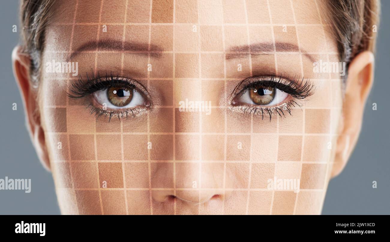 Advanced techniques in beautification. Enhanced studio shot of a young ...