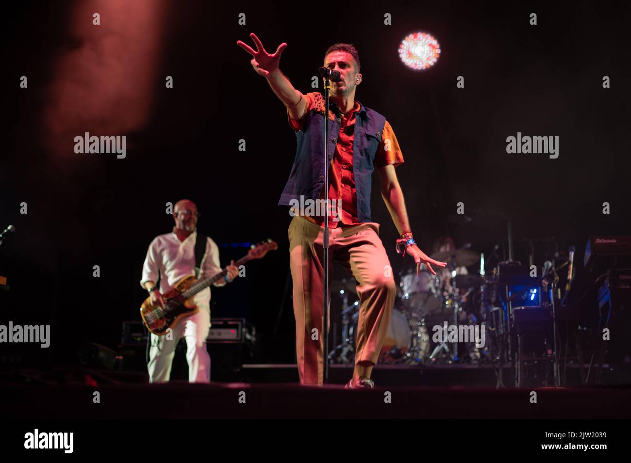 Spanish band Vetusta Morla performs live during Vive Latino 2022 ...
