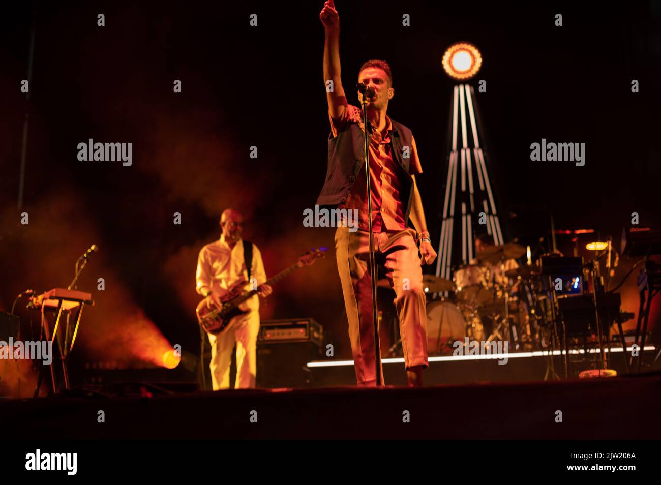 Spanish band Vetusta Morla performs live during Vive Latino 2022 ...