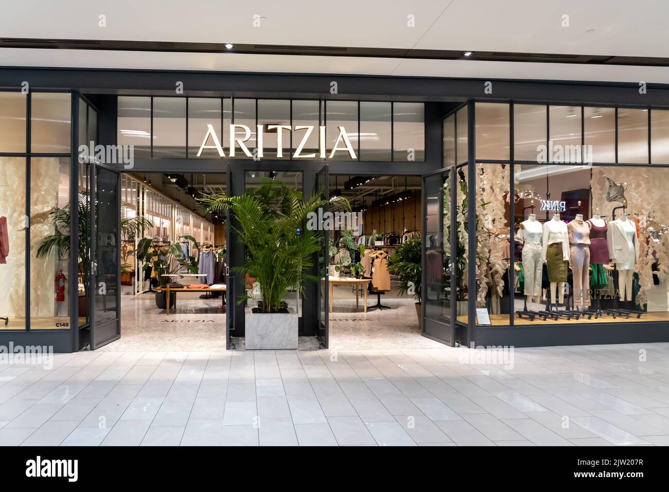 An Aritzia store at the American Dream mall in East Rutherford, NJ, USA ...