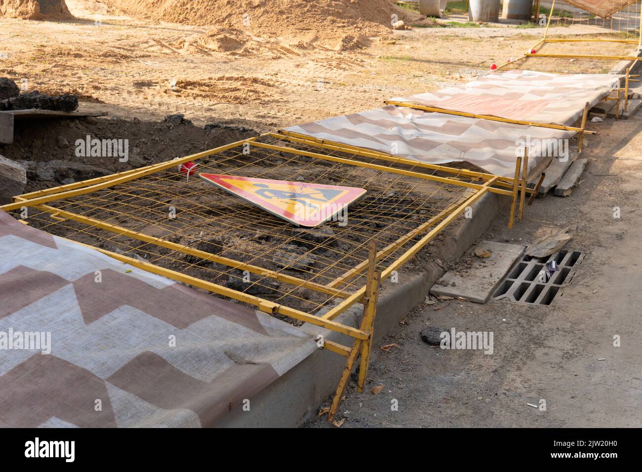 Sign warning danger symbol fence safety caution security outdoor, for ...