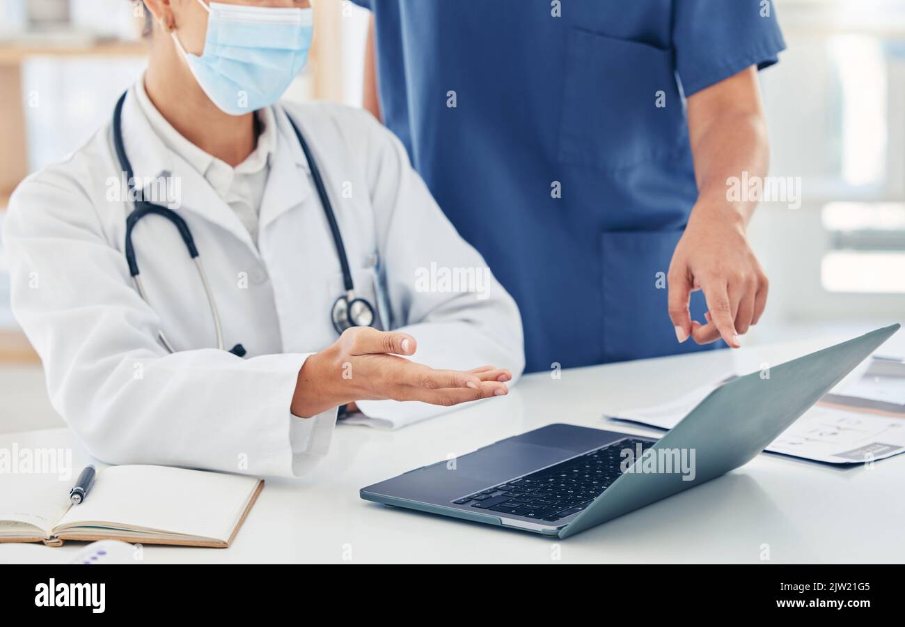 Collaboration laptop hands doctor hi-res stock photography and images ...