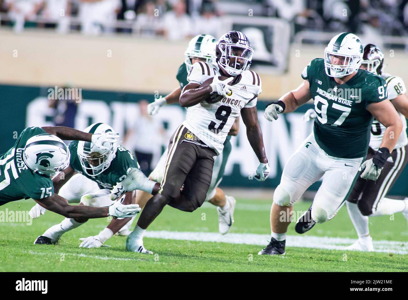 East Lansing, Michigan, USA. 2nd Sep, 2022. Western Michigan running ...