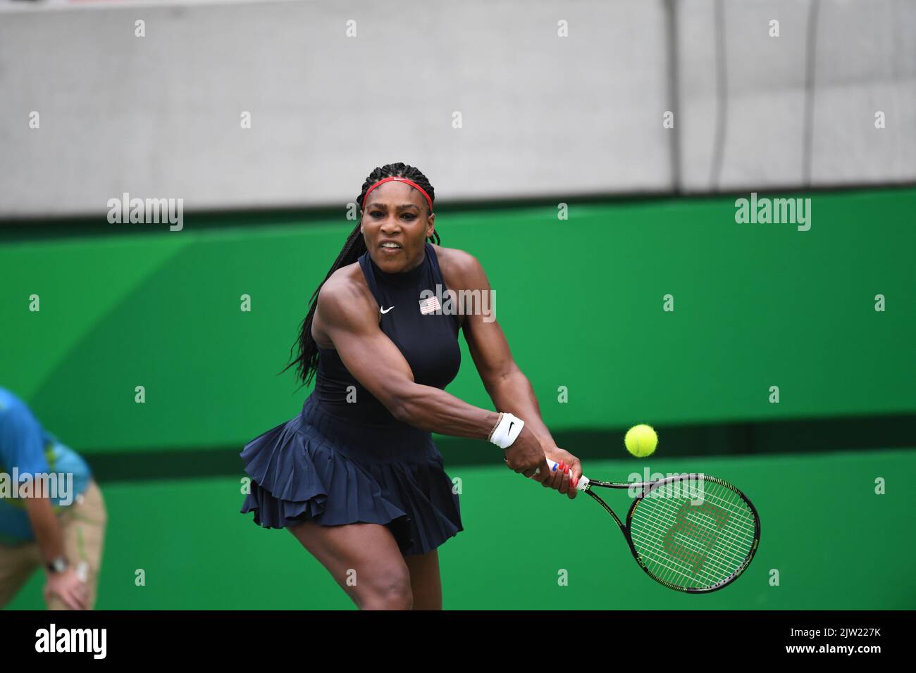 Rio de Janeiro, Brazil. August 9, 2016 Serena Williams says goodbye to ...