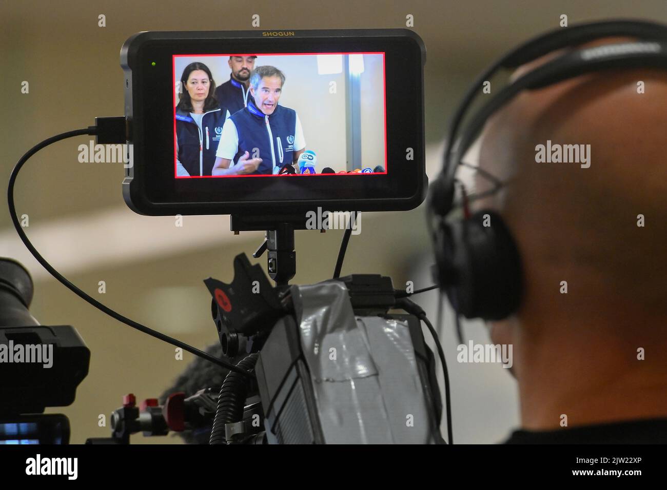 IAEA Director-General Rafael Mariano Grossi, leads the IAEA expert ...