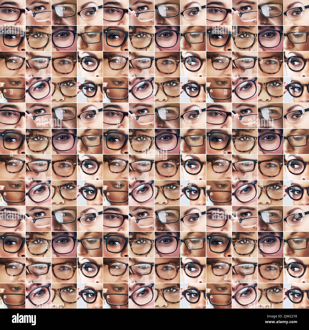 Where there is vision there is hope. Composite image of an assortment ...