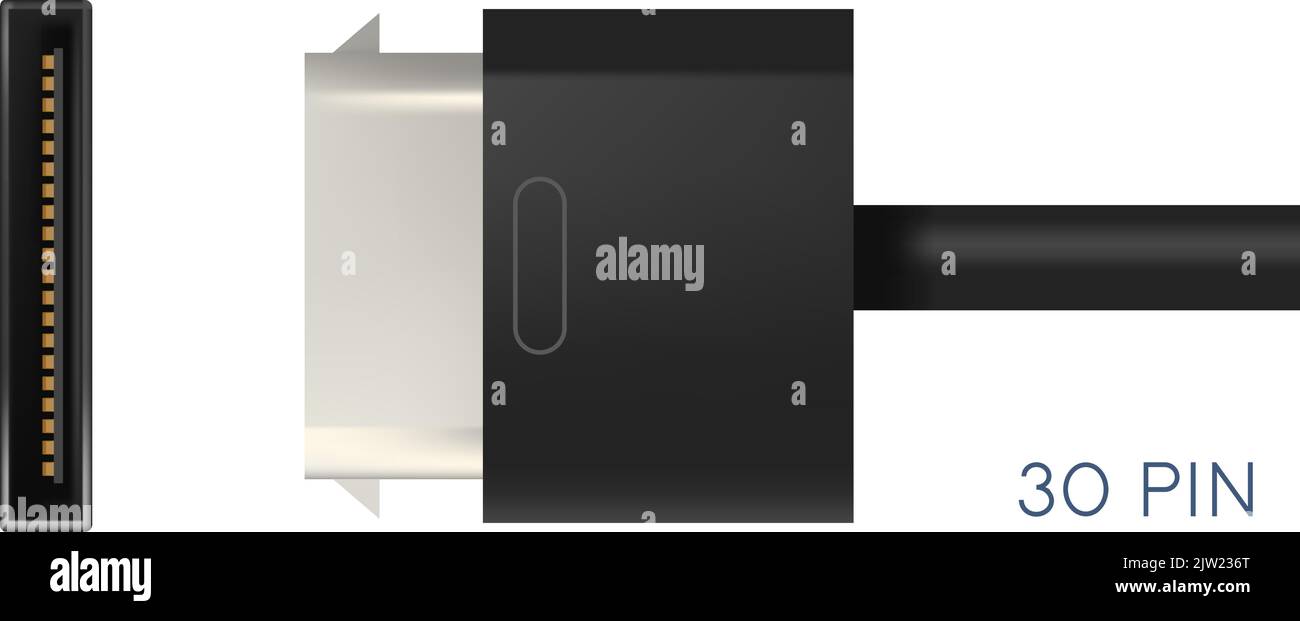 30 pin connector Stock Vector Images - Alamy