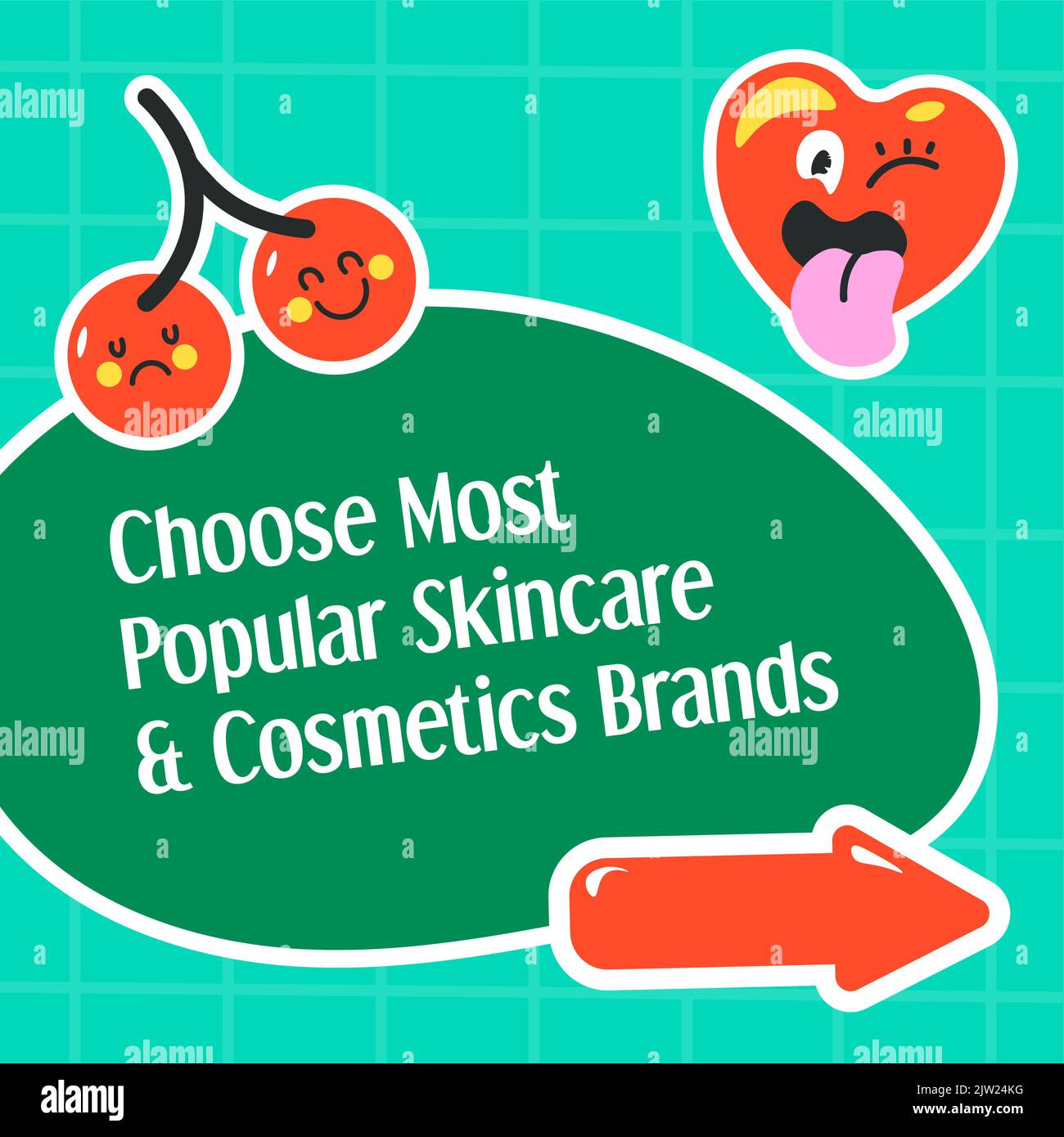 Choose most popular skincare and cosmetic brands Stock Vector Image ...